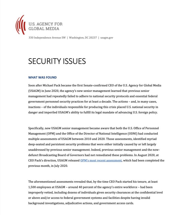 Catching Up on USAGM: Biden’s U.S. Agency for Global Media Head ...