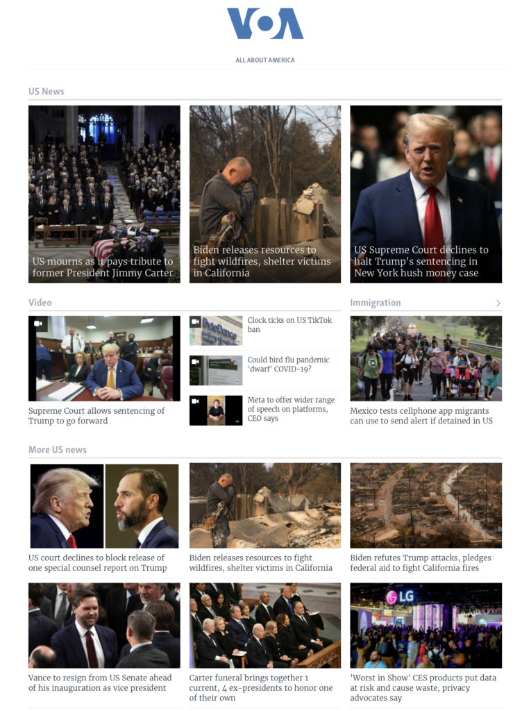 Voice of America Buries LA Fires Story, Ignores Bipartisan Criticism of ...